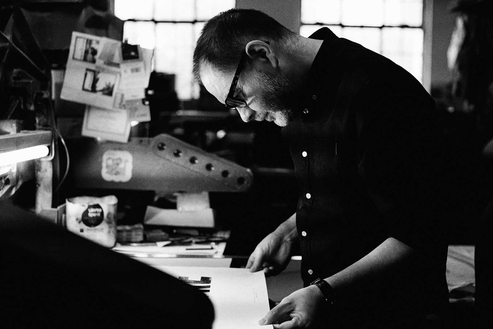 Celebrated graphic artist, printmaker and designer Anthony Burrill ...